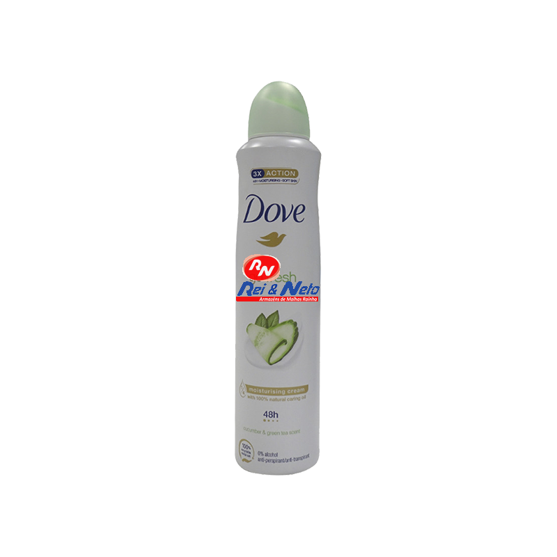 Deo Spray DOVE 250ml Go Fresh Pepino e Chá Verde